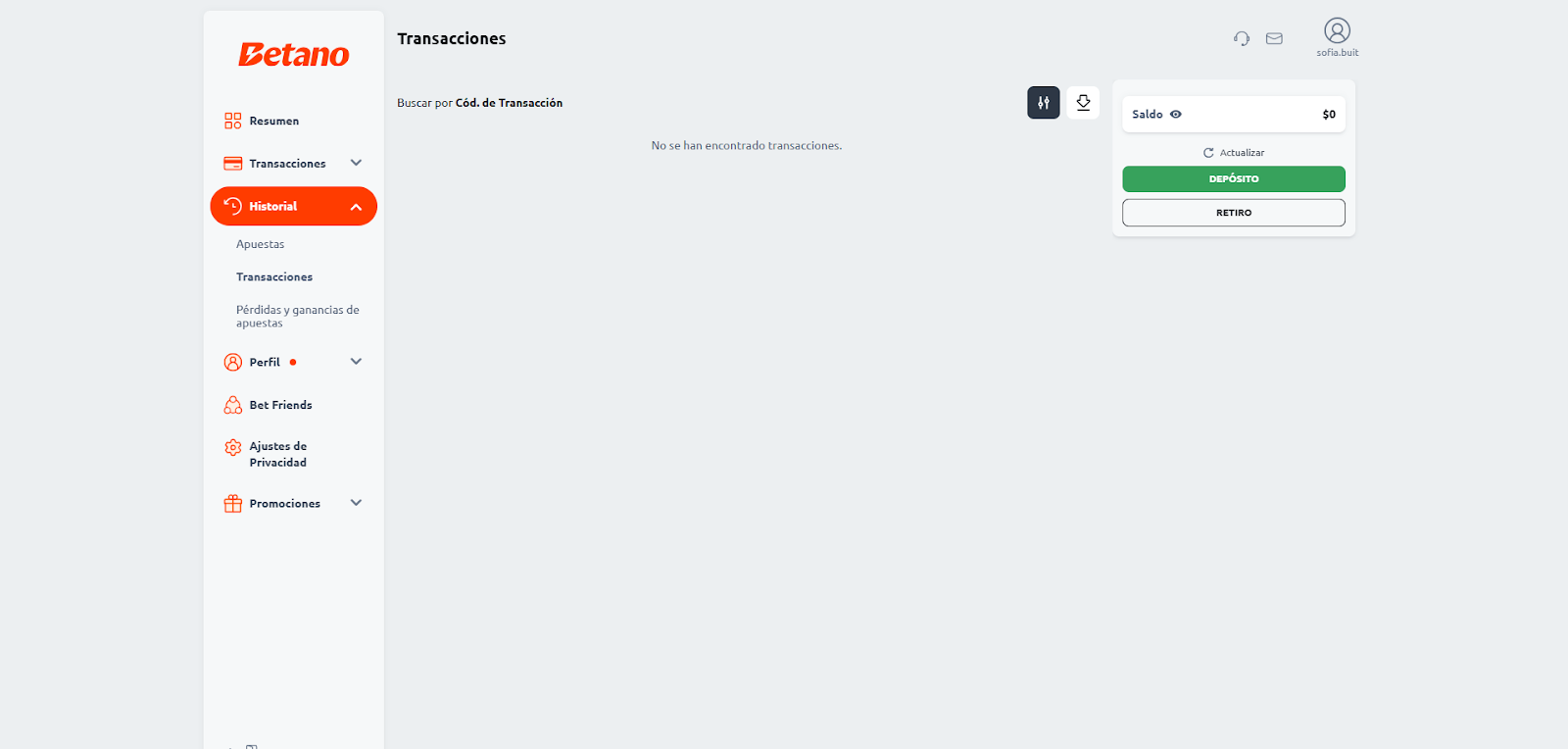 Betano: Como recargar y retirar en 2025